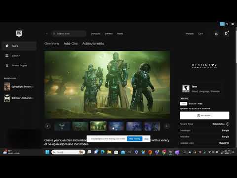 Epic Games First Mystery Game Destiny 2 Legacy Collections Made with Clipchamp