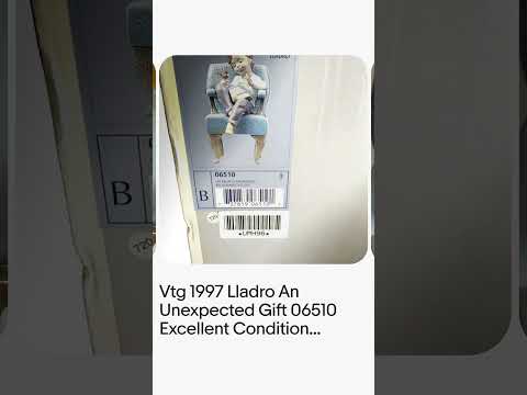 Vtg 1997 Lladro "An Unexpected Gift" 06510 Excellent Condition W/Box 7.5" x 5.5"