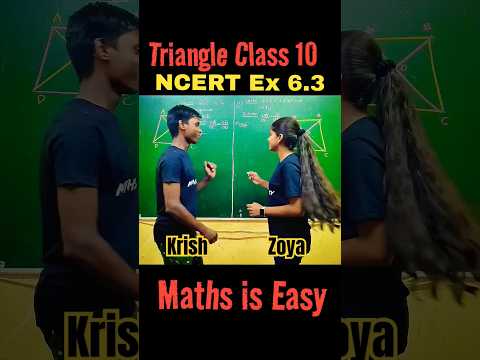 Triangles Class 10 | Class 10 Maths Chapter 6 #mathsiseasy #shorts #youtubeshorts #fun #viral
