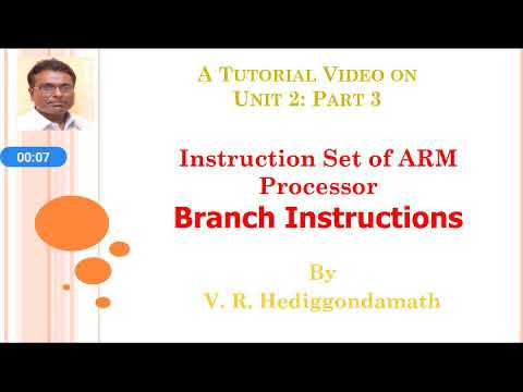 Branching instructions of ARM processor