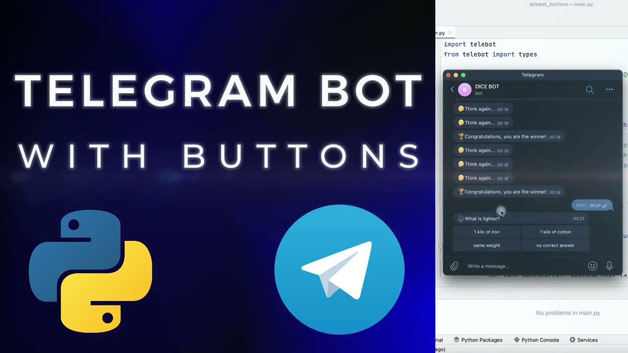 How to Make Telegram Bot with Buttons in Python