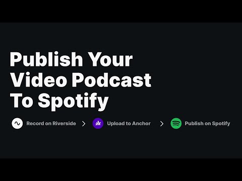 How To Create Video Podcasts on Riverside and Publish Directly to Spotify (through Anchor)