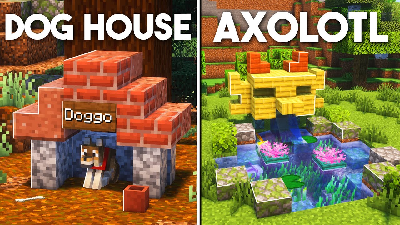 Minecraft: 5+ Simple Pet Houses! - Minecraft Builders