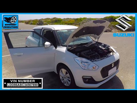 Suzuki Swift VIN Number, Paint Code & Engine Information Locations Vehicle Identification