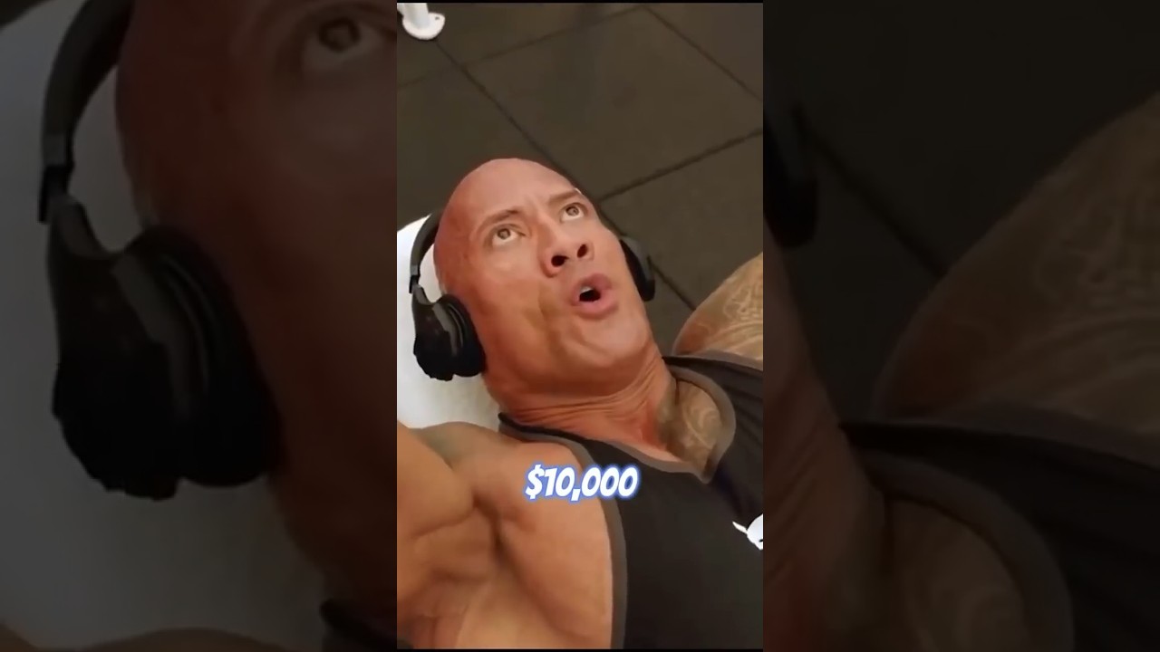 The Rock’s $500K Private Gym Will BLOW Your Mind 🤯– And It Travels With Him! 💪🔥#therock #gym #shorts