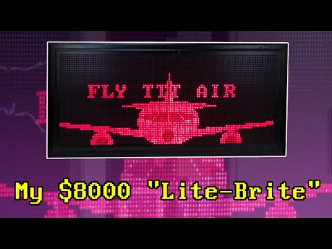 My $8000 Lite Brite - A 386SX-powered digital sign!