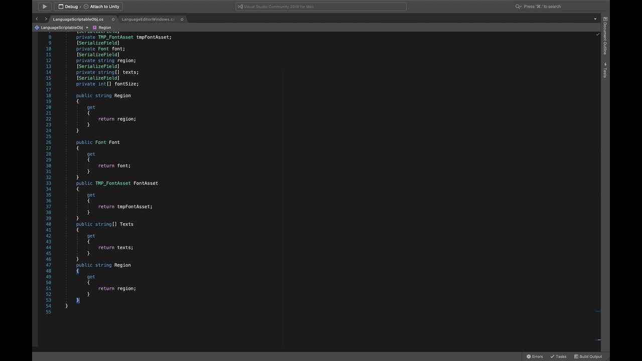 Language localisation with Editor Window and Scriptable Obj Unity Tutorial Game Developers