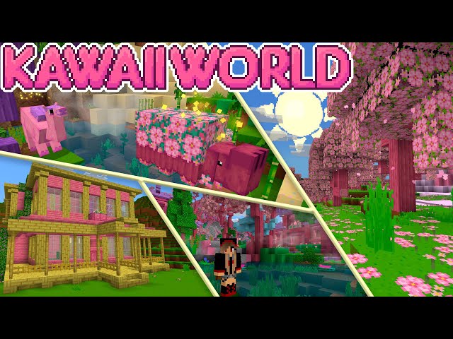 Kawaii World! - Bedrock - 1.20 Minecraft Texture Pack
