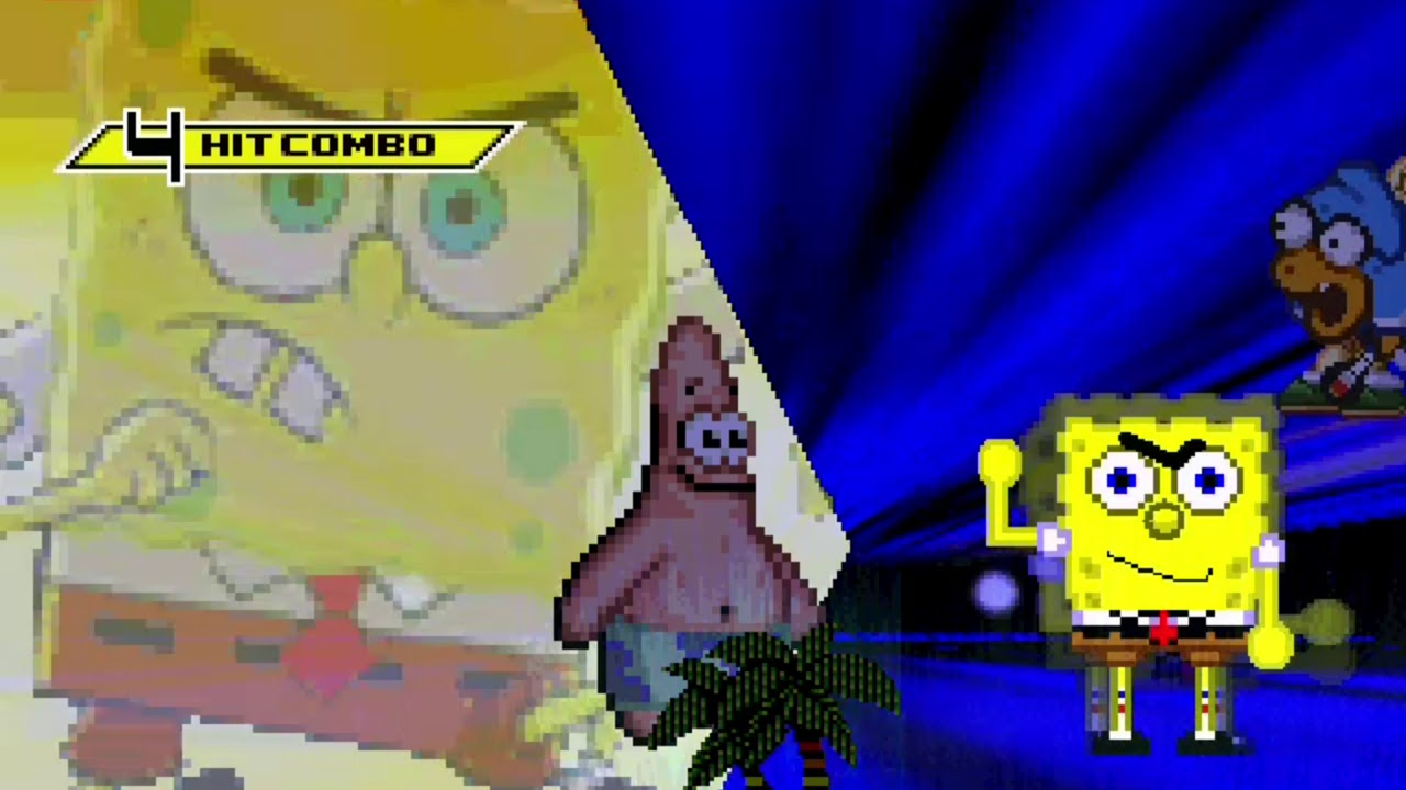 MUGEN - Spongebob and Patrick vs Kamek and Koopa Troopa