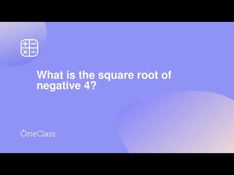 What is the square root of negative 4?