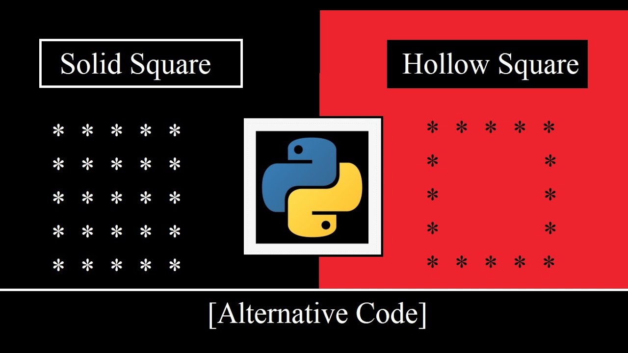 How to print Solid & Hollow square star 