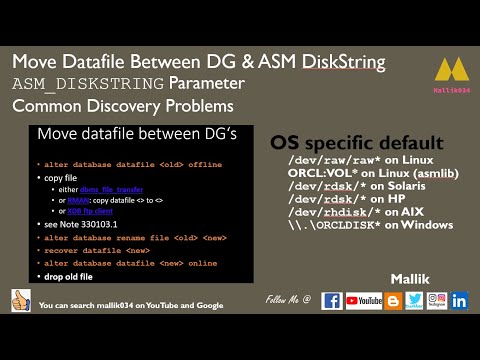 Learn ASM How to Move Datafile Between DG What is ASM Diskstring What are Common Discovery ...