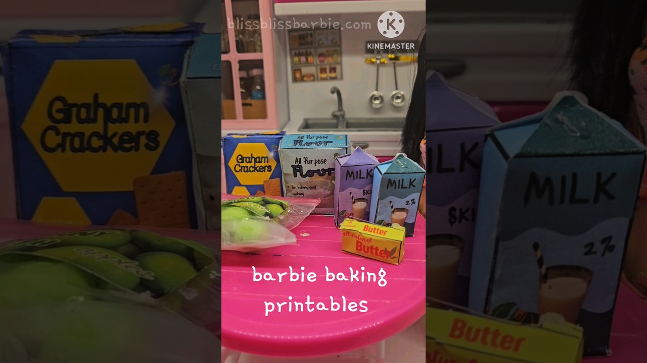 FREE Barbie Baking Printables / more at blissblissbarbie.com ❤️