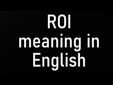 ROI meaning in English | ROI Full form