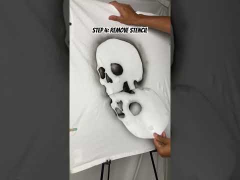 How to Airbrush a Skull #airbrush #arttutorial #art #airbrushart