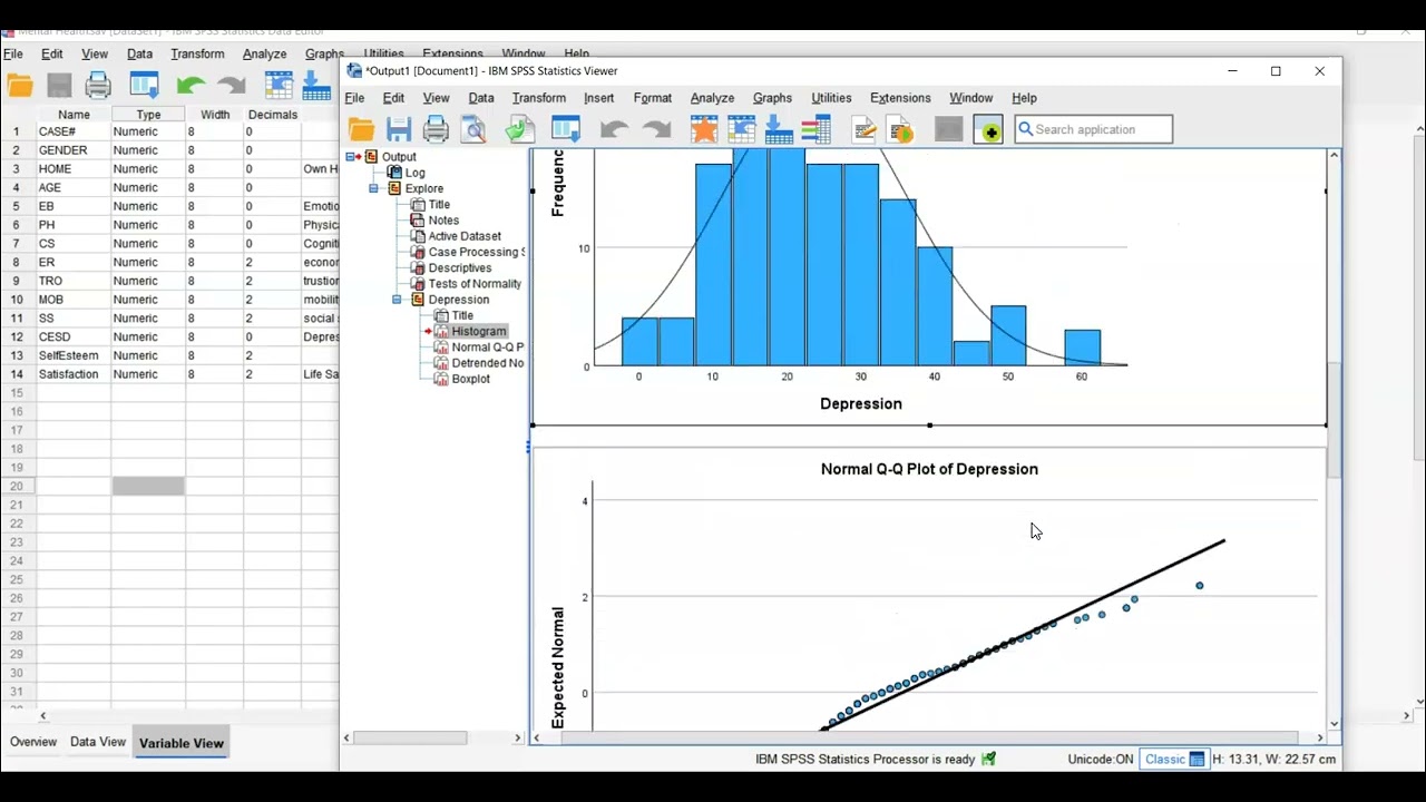 SPSS  multiple regression part 1 (stepwise method)