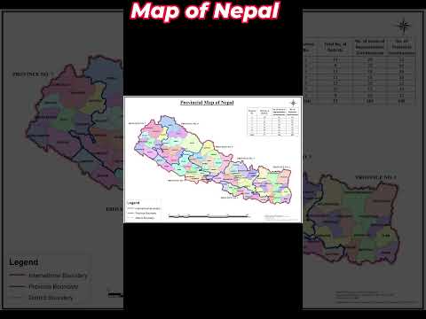 Map of Nepal with 77 Districts, Updated Map of Nepal with 77 Districts #hotnews #map #country