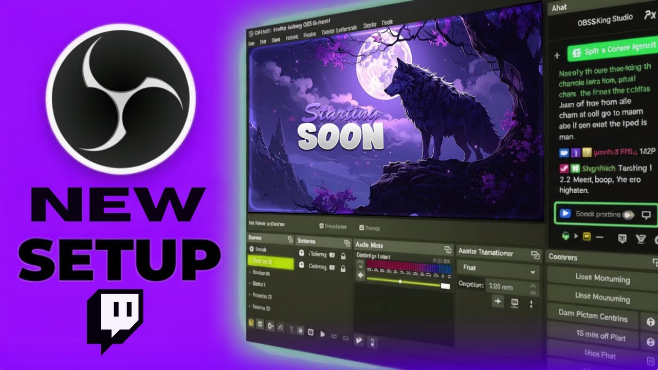 Midnight Wolf Animated Stream Package: For Twitch Overlay, YouTube, Kick | Wolf Overlays