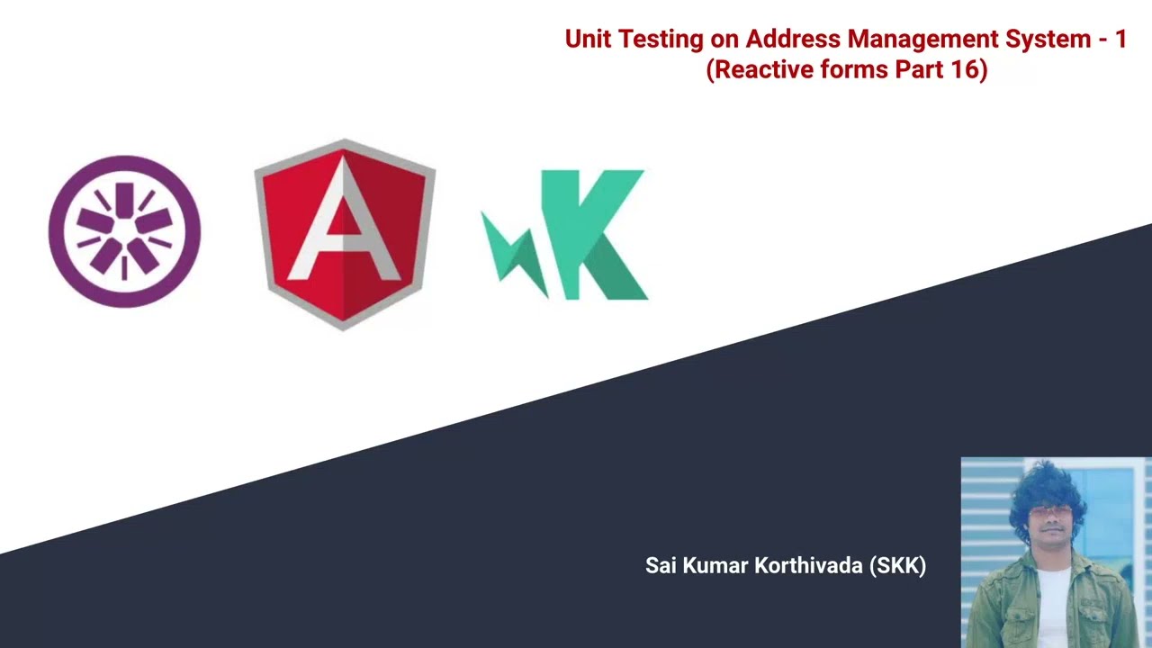 Angular Unit testing- 34 | Unit testing address management system - 1 | Reactive forms Part 16