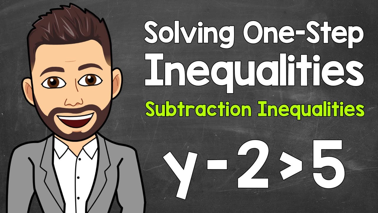 How to Solve One-Step Inequalities (Subtraction Inequalities) | Math with Mr. J