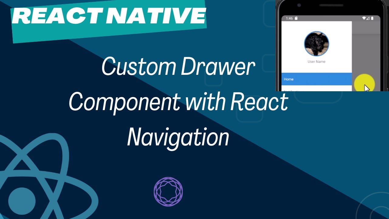 Create a Custom Drawer Navigation & Header Component with React Navigation | React Native Typescript