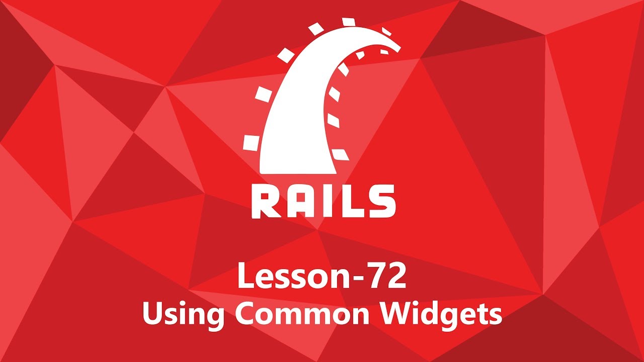 72. Using Common Widgets