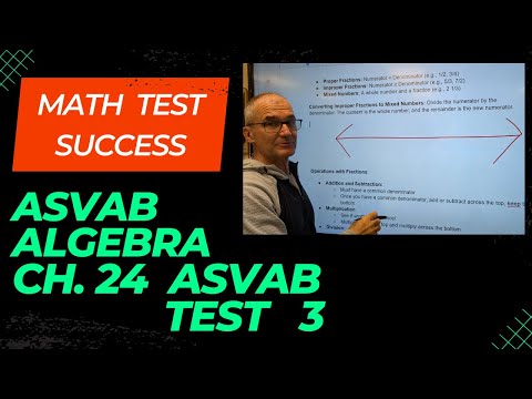 ASVAB Practice Test #3, Ch. 24, Math Test Success