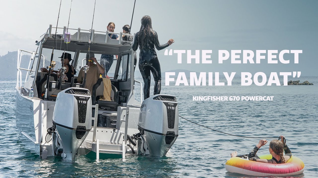 The Perfect Family Boat? Meet the Kingfisher 670 Powercat!