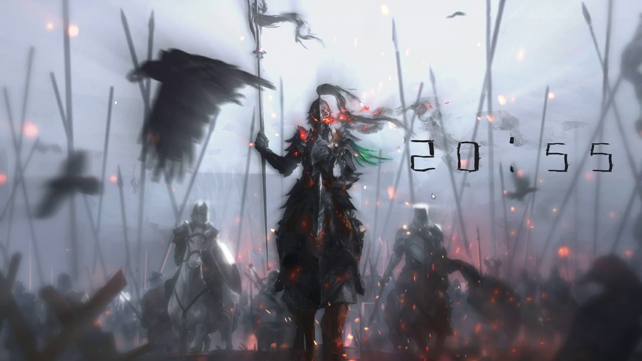 Hell Battle / with Clock // Wallpaper Engine