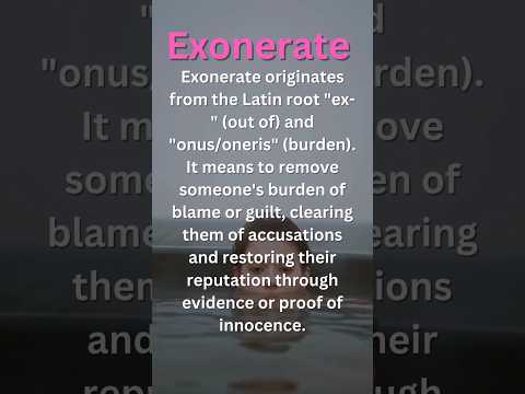 Exonerate