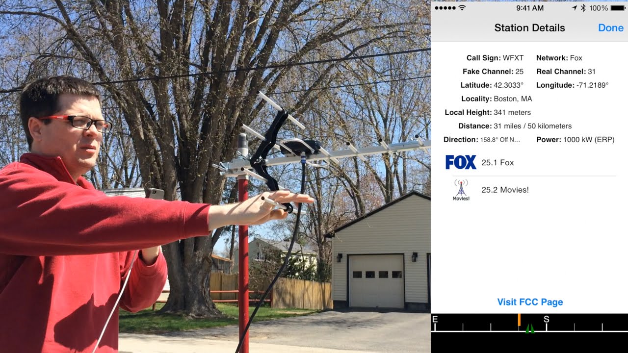Pointing a TV Antenna with TV Towers USA