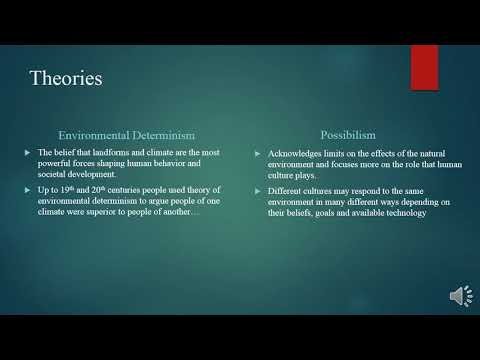 Lecture #6 Concepts of the Geographic Perspective Human Environment Interaction video pptx