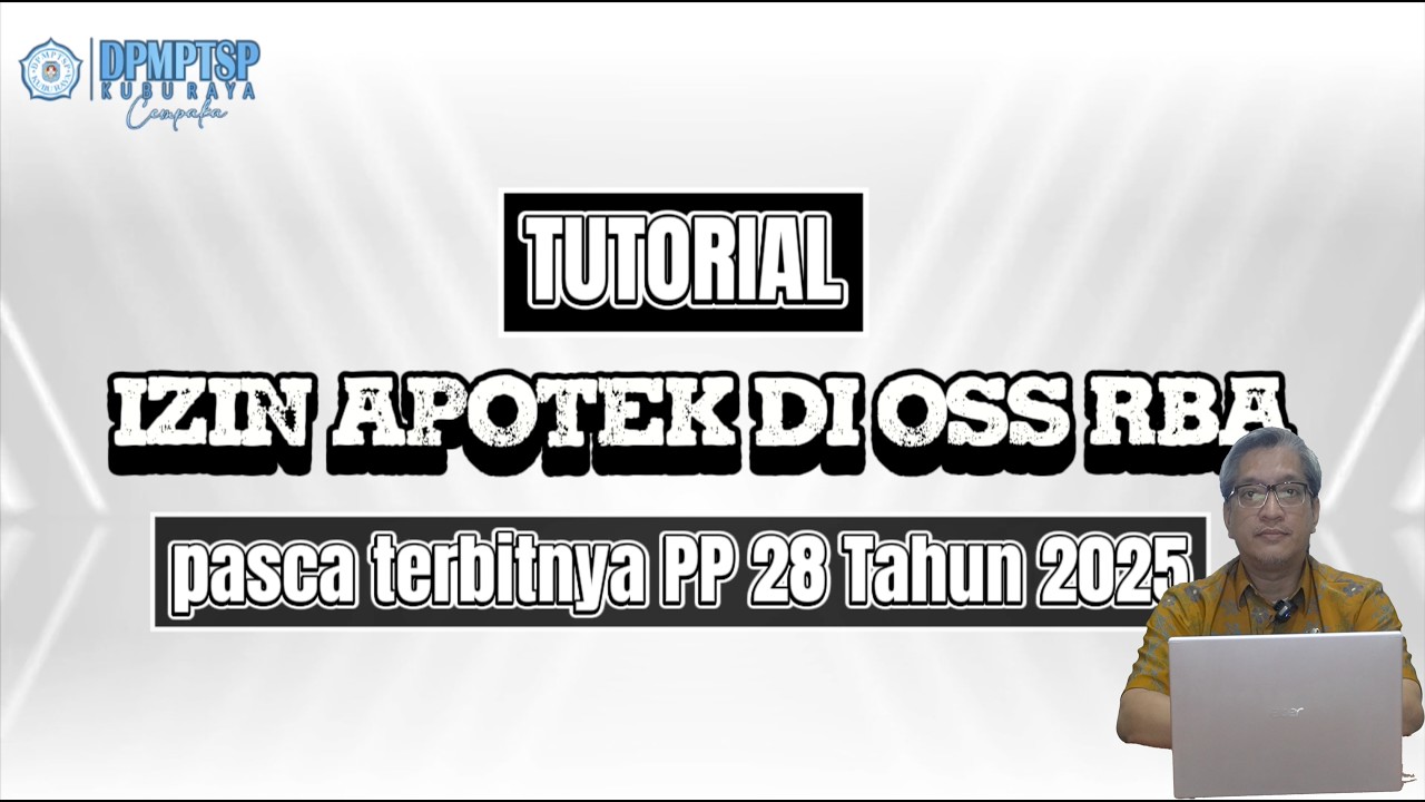 TUTORIAL PENERBITAN IZIN APOTEK  OSS RBA