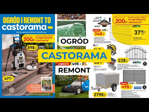 Gazetka promocyjna marketów budowlanych Castorama | Ogród i remont