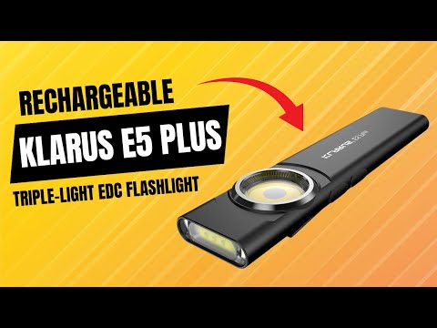 Triple Beam Power! Klarus E5 Plus Tabletop Flashlight Review
