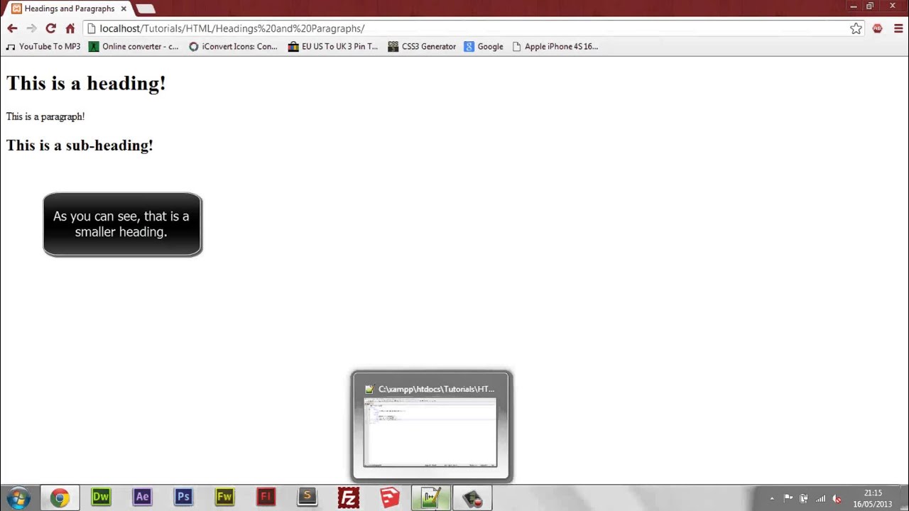 HTML Basics - 2. Headings and Paragraphs