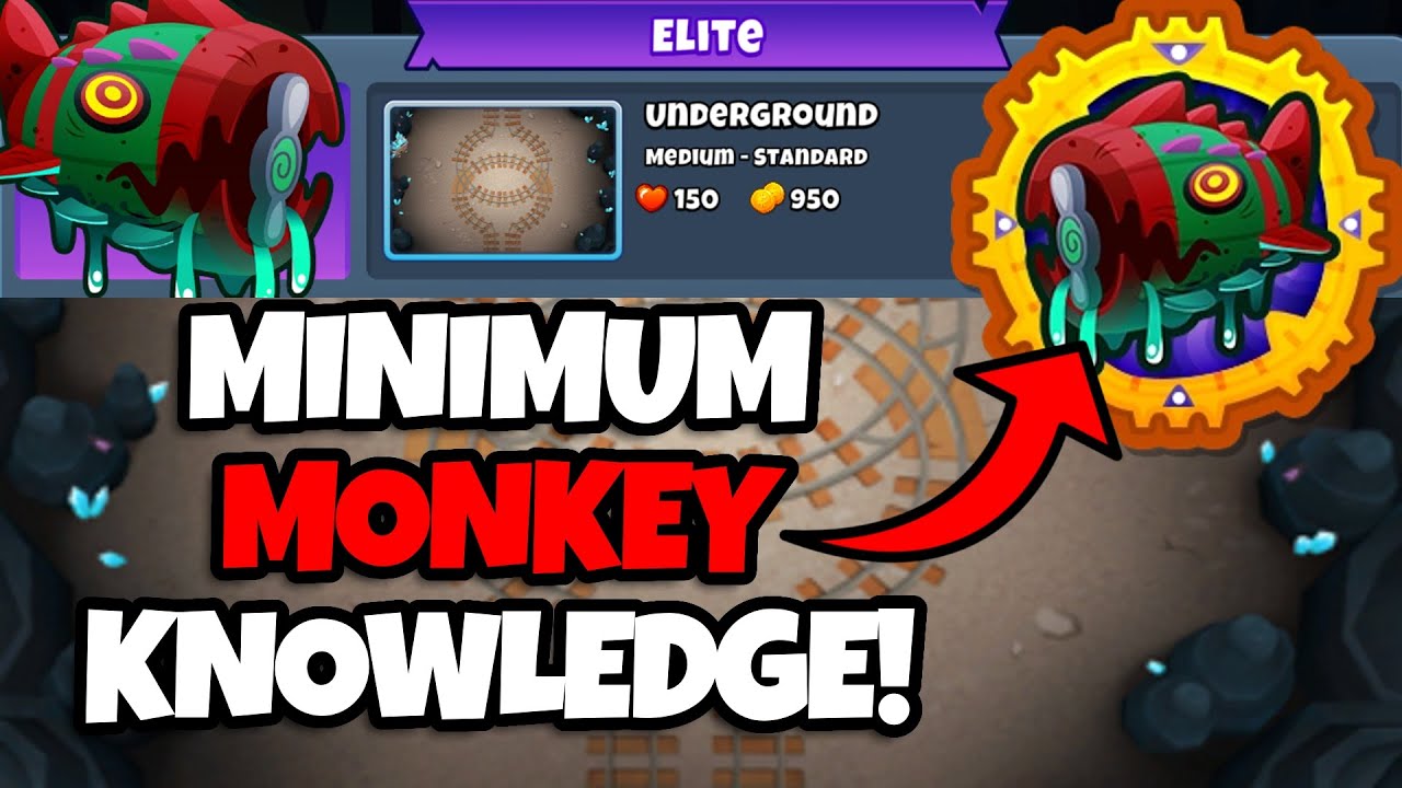 Bloonarius Elite Tutorial || Minimum Monkey Knowledge || Underground (BTD6)