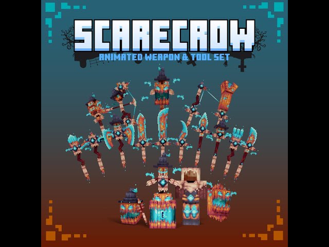 Scarecrow Animated Weapon Set Minecraft Texture Pack