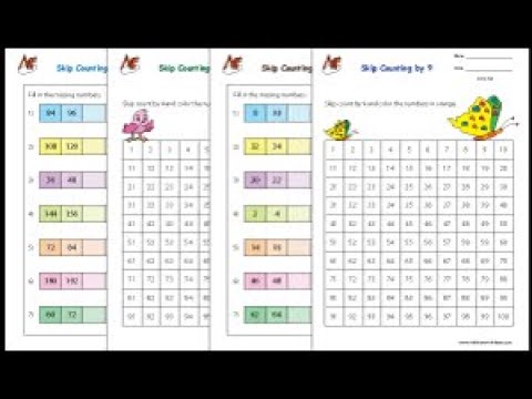 Skip Counting Worksheets