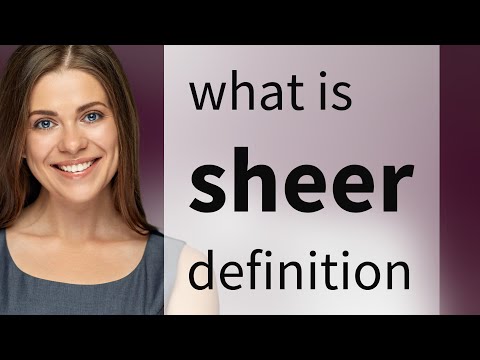 Sheer • what is SHEER meaning