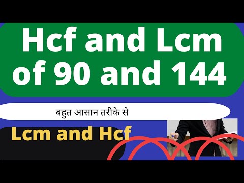 find the hcf and lcm of 90 and 144 by the method of prime factorization | Surendra Khilery