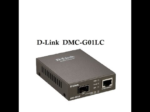 D-Link Media Converter DMC-G01LC Gigabit SFP prievadas, 10 / 100 / 1000M RJ45 prievadas, modelis ...