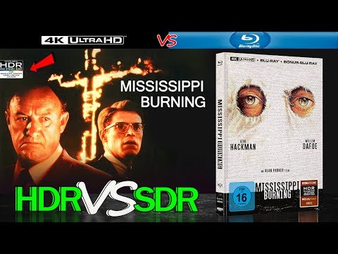 Mississippi Burning 1988 HDR ANALYSIS UHD BD vs 1080p BD SDR 100nits #TRUE_DIFFERENCE #WATCH_IN_HDR