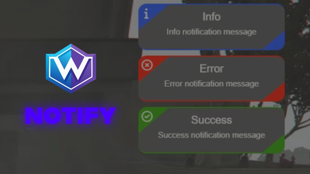 [STANDALONE] Simple Notify Script | PREVIEW | PAID
