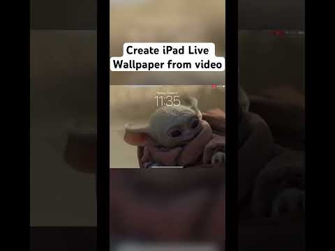 Create iPad Live Wallpaper from video. #mandalorian #grogu #livewallpaper #ios17