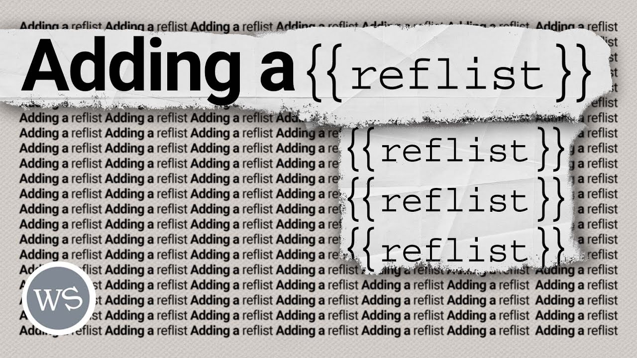 Adding Reference Section To Unreferenced Wikipedia Article | (Wikipedia Editing Basics Ep. 06)