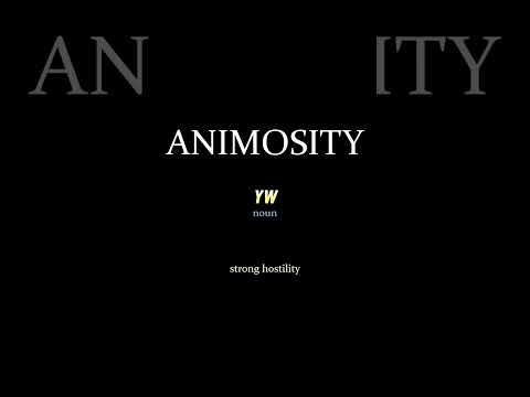 Animosity #How to pronounce and meaning of the word #learnenglish #vocab #vocabulary #english learn
