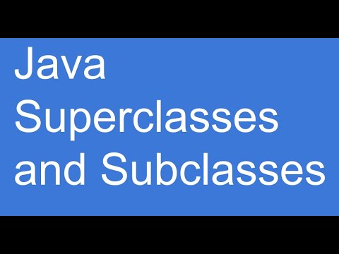 Java Super Classes and Sub Classes
