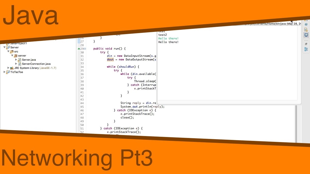 Java Ep33 - Networking Pt3 - Multithreaded client