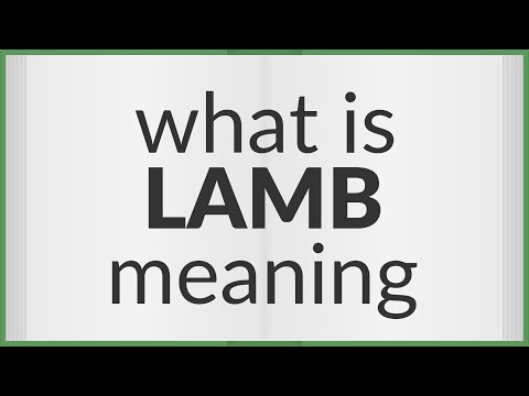 Lamb | meaning of Lamb